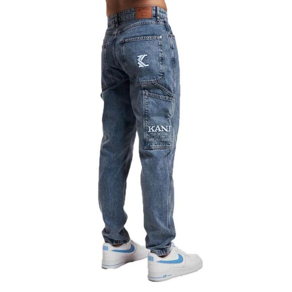 Karl Kani | Other | Karl Kani Blue Plain Cotton Jeans With Zip And ...